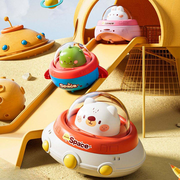 Inertia Flying Saucer Toy Car for Kids - Little Learners Toys