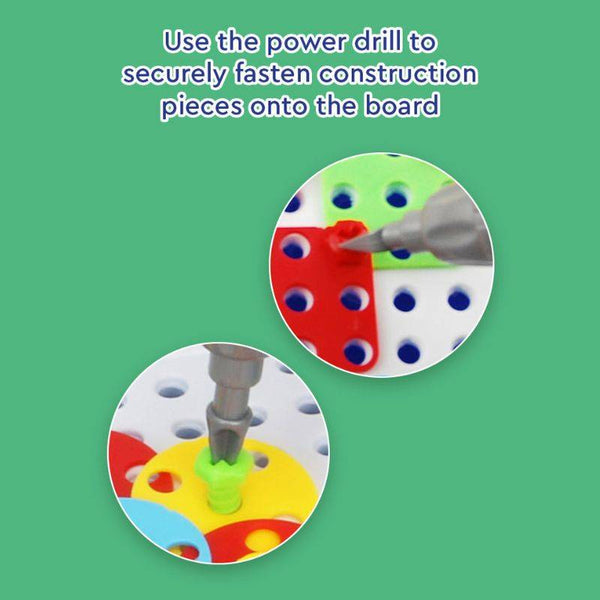 Drill-N-Build Interactive Board - Little Learners Toys