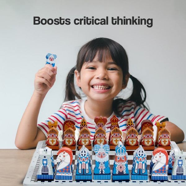 Checkmate Kingdom Educational Chess Set for Kids - Little Learners Toys